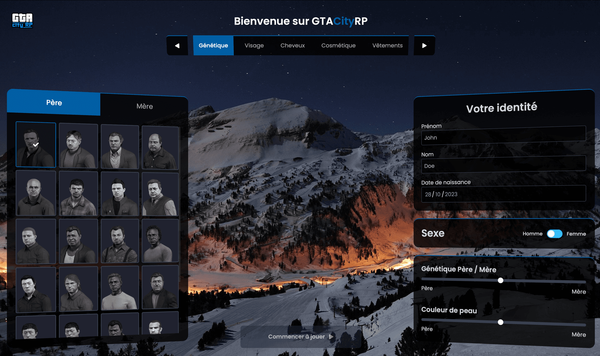 GtaCityRP Character System - Lohan